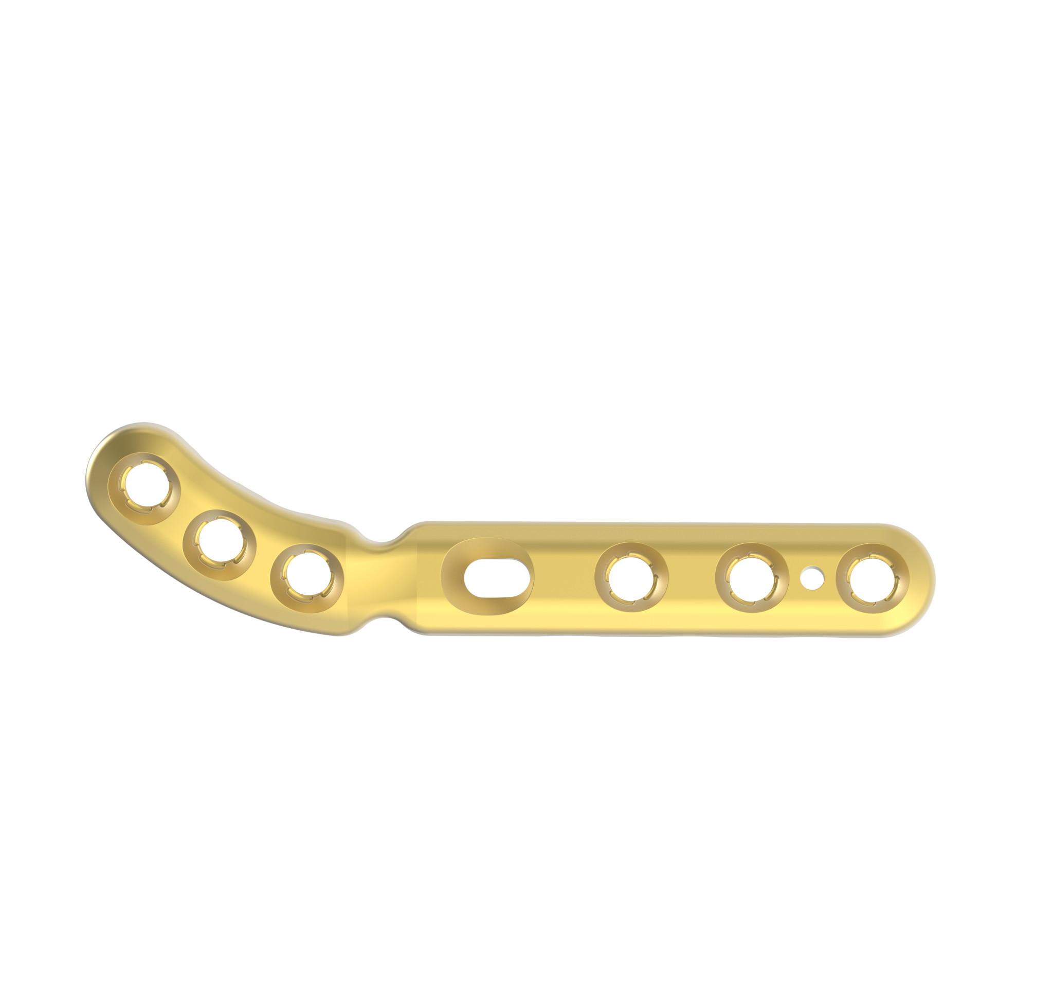 Plate, Ø2.7, DFO Right, 7H, 3.0T, 63.3mm, Gold - Brasil Medical Vet ...